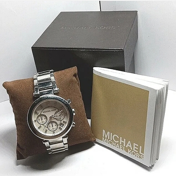 Michael Kors | Accessories | Michael Kors Womens Silver Tone And ...
